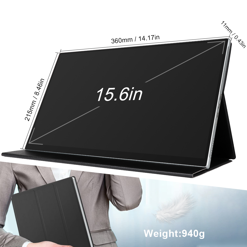 Factory Direct Sale 15.6 inch 4k Portable Touchscreen Monitor bezeless ...